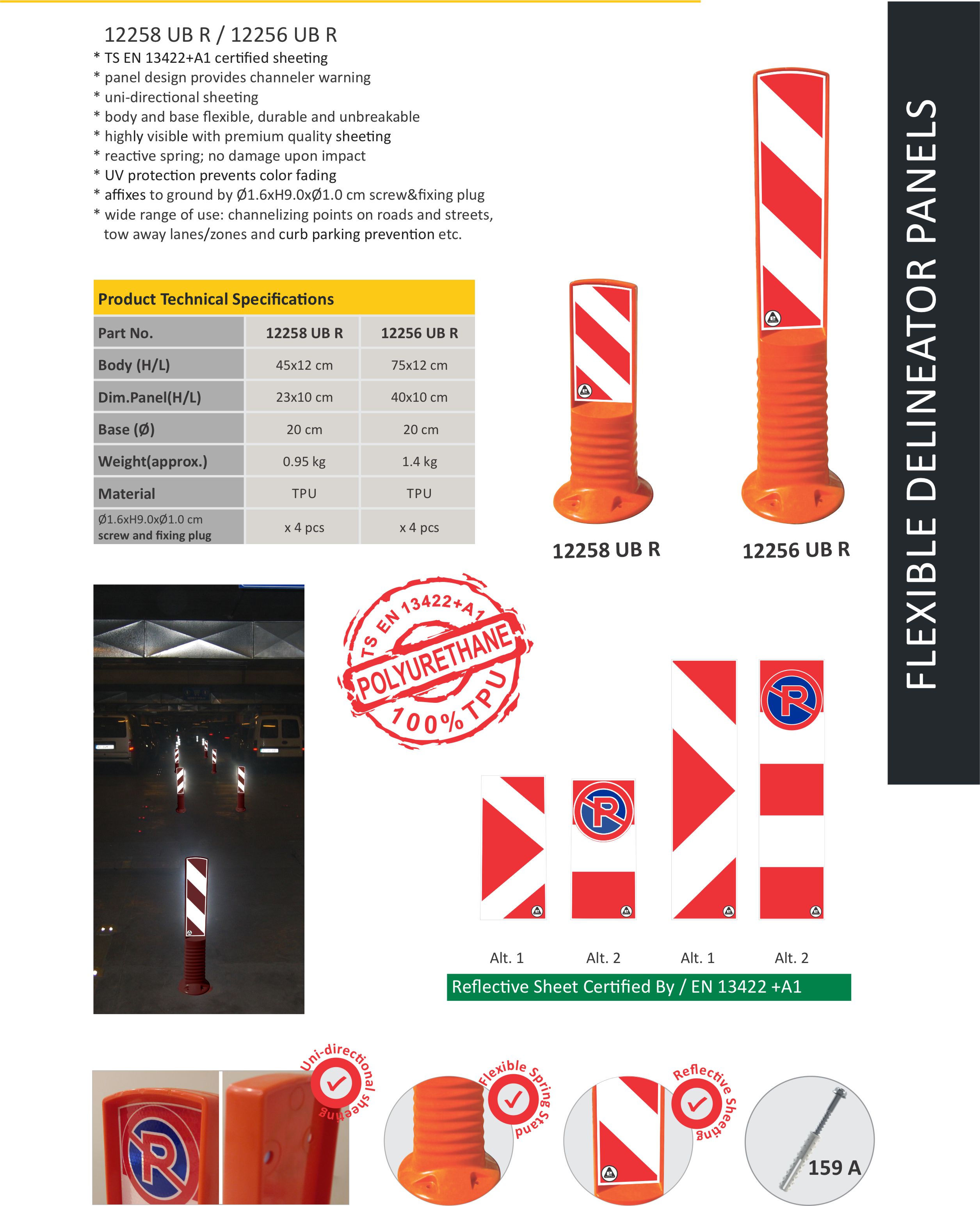 FLEXIBLE DELINEATOR PANELS – Evelux Canada Road and Traffic Safety ...