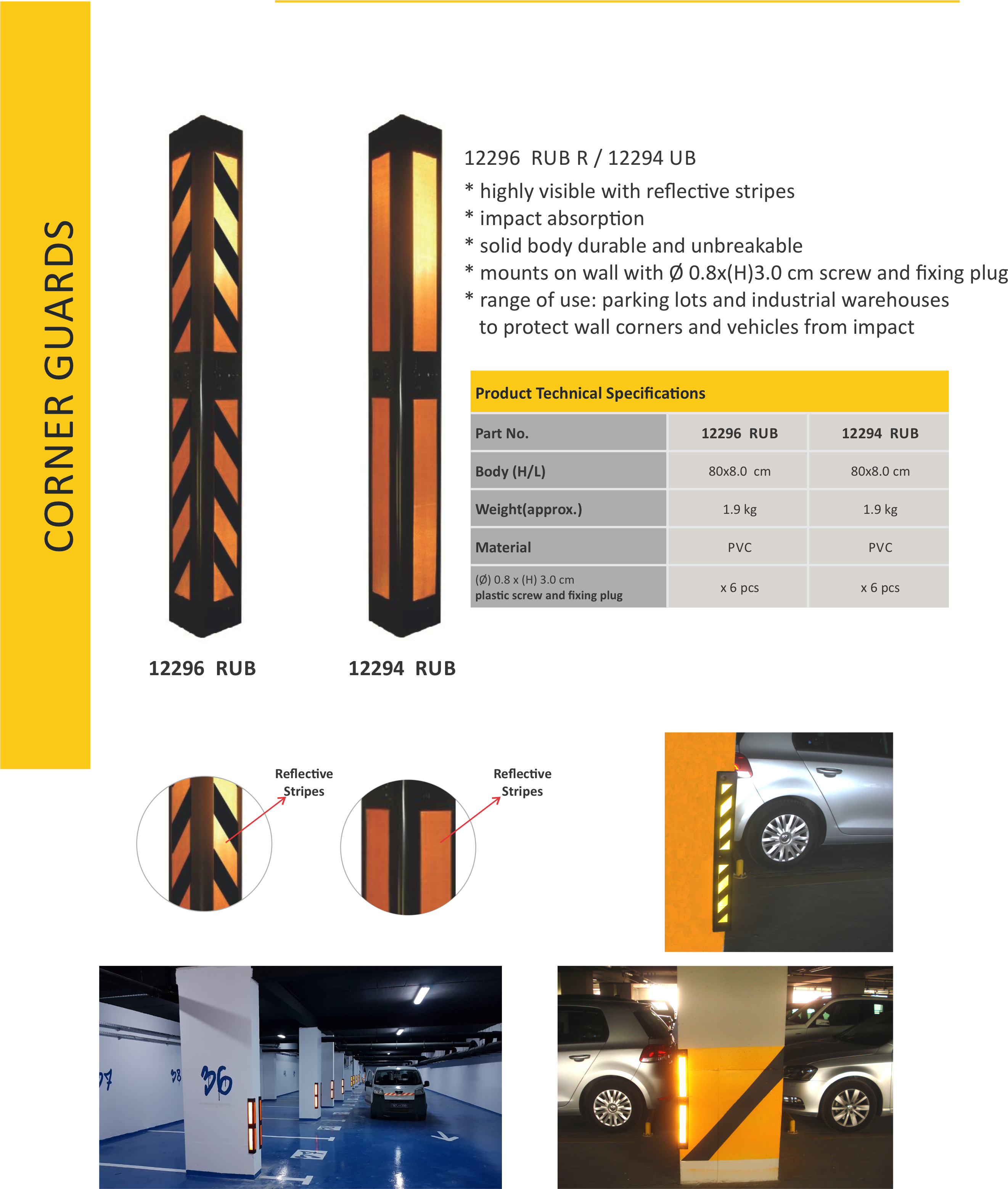 CORNER GUARDS – Evelux Canada Road and Traffic Safety Equipment